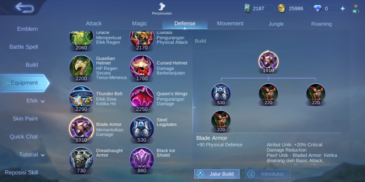 Build Gatotkaca Tersakit Dan Terkuat 2022 Ala Top Global ML MLBB