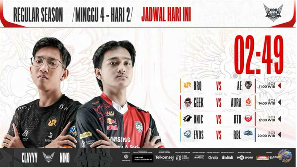 Hasil RRQ vs AE di MPL ID S11 Regular Season Minggu Ke-4